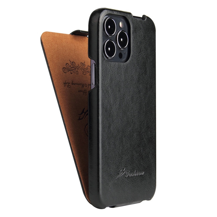 Купить кожаный чехол с вертикальным флипом для iPhone 13 Fierre Shann ...
